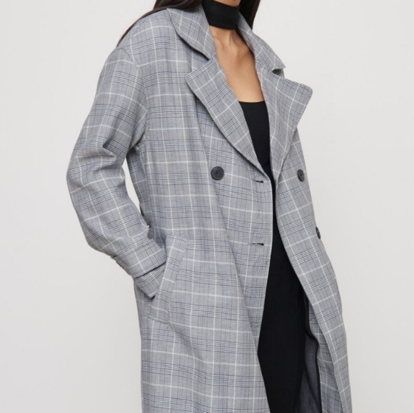 Dynamite | Jackets & Coats | Dynamite Belted Plaid Trench Coat | Poshmark